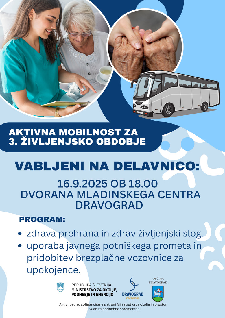 Vabilo na delavnico: Aktivna mobilnost za 3. življenjsko obdobje - Evropski teden mobilnosti ...
